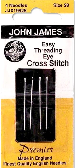 Punch with Judy > Easy Threading Eye Cross Stitch Needles - John James